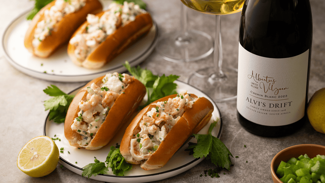 Recipe: Poached King Prawn Rolls & Wine Pairing – Alvi's Drift